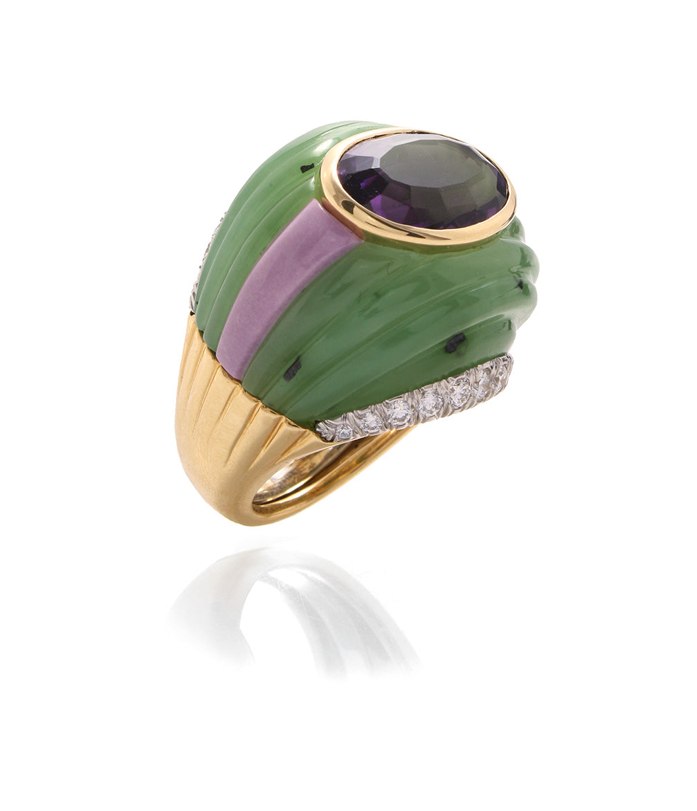 Racing Stripe Ring | David Webb New York