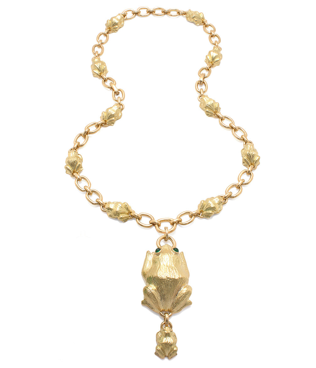 Frog Chain Necklace | David Webb New York