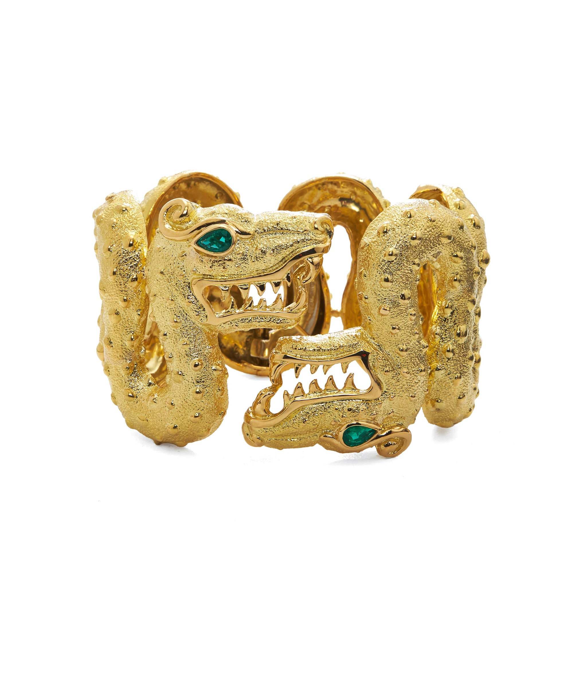 Emerald Aztec Cuff | David Webb New York