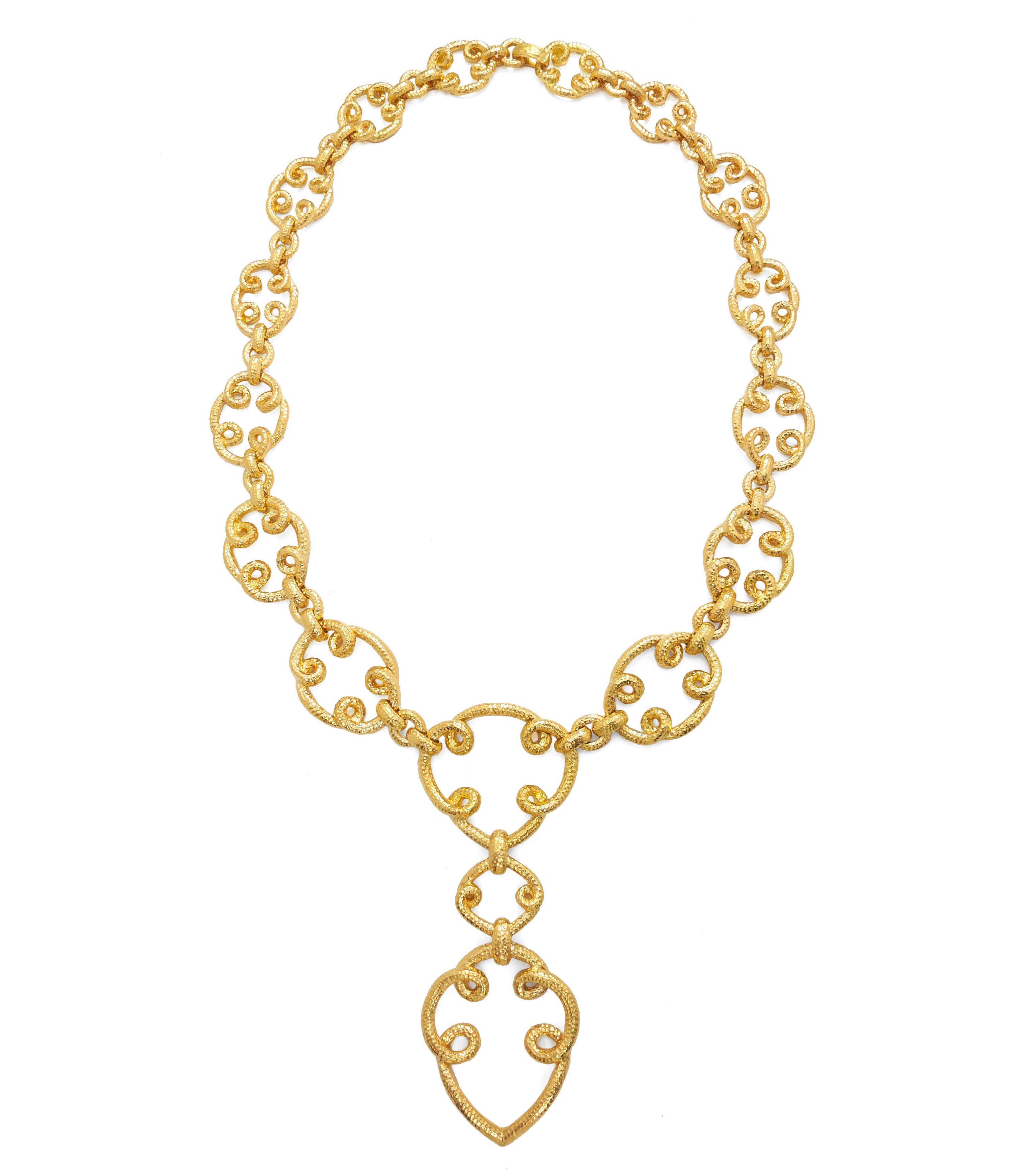Arabesque Loop Chain Necklace | David Webb New York