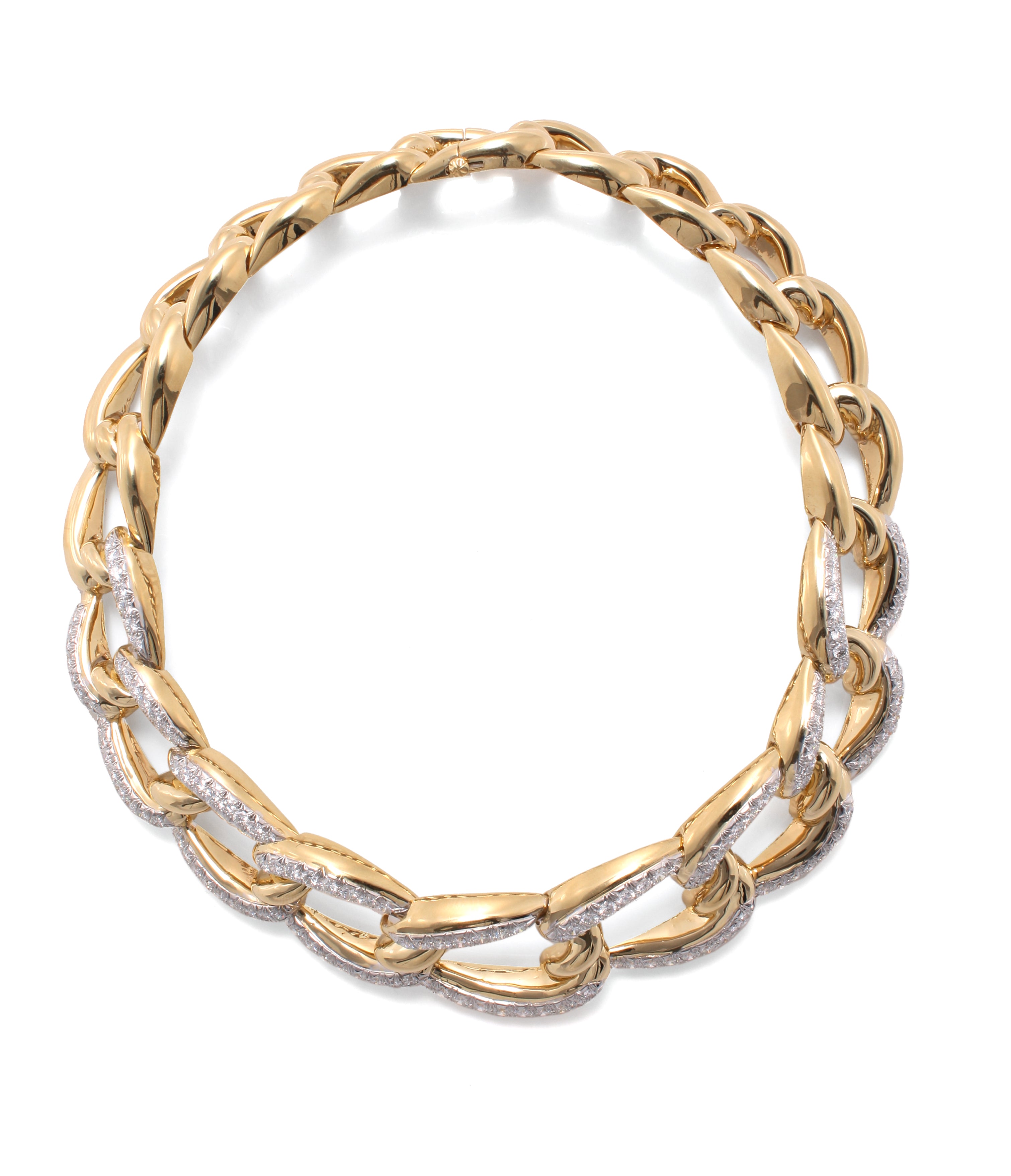 Chain Link Diamond Necklace | David Webb New York