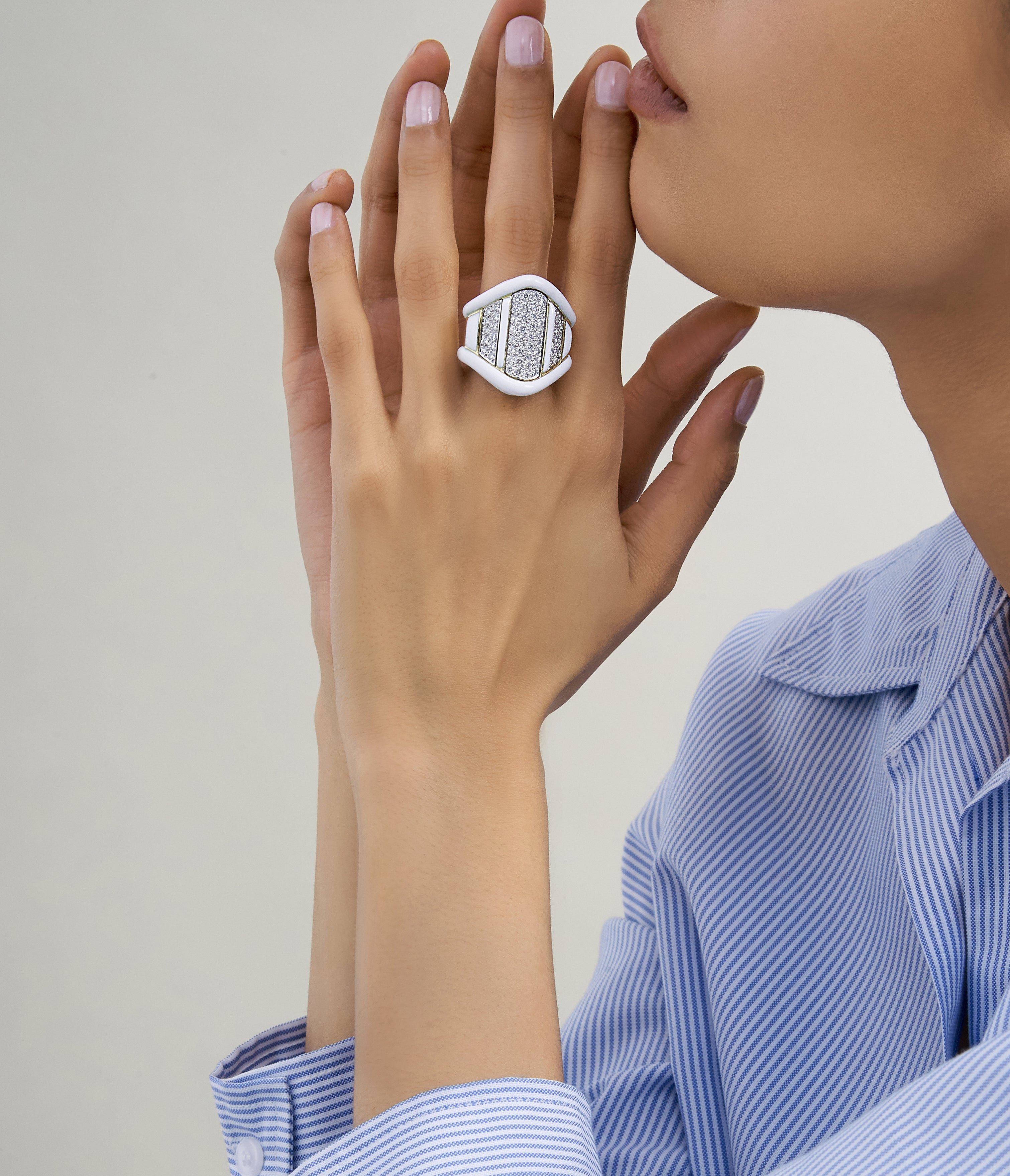 Escalator Diamond Ring | David Webb New York