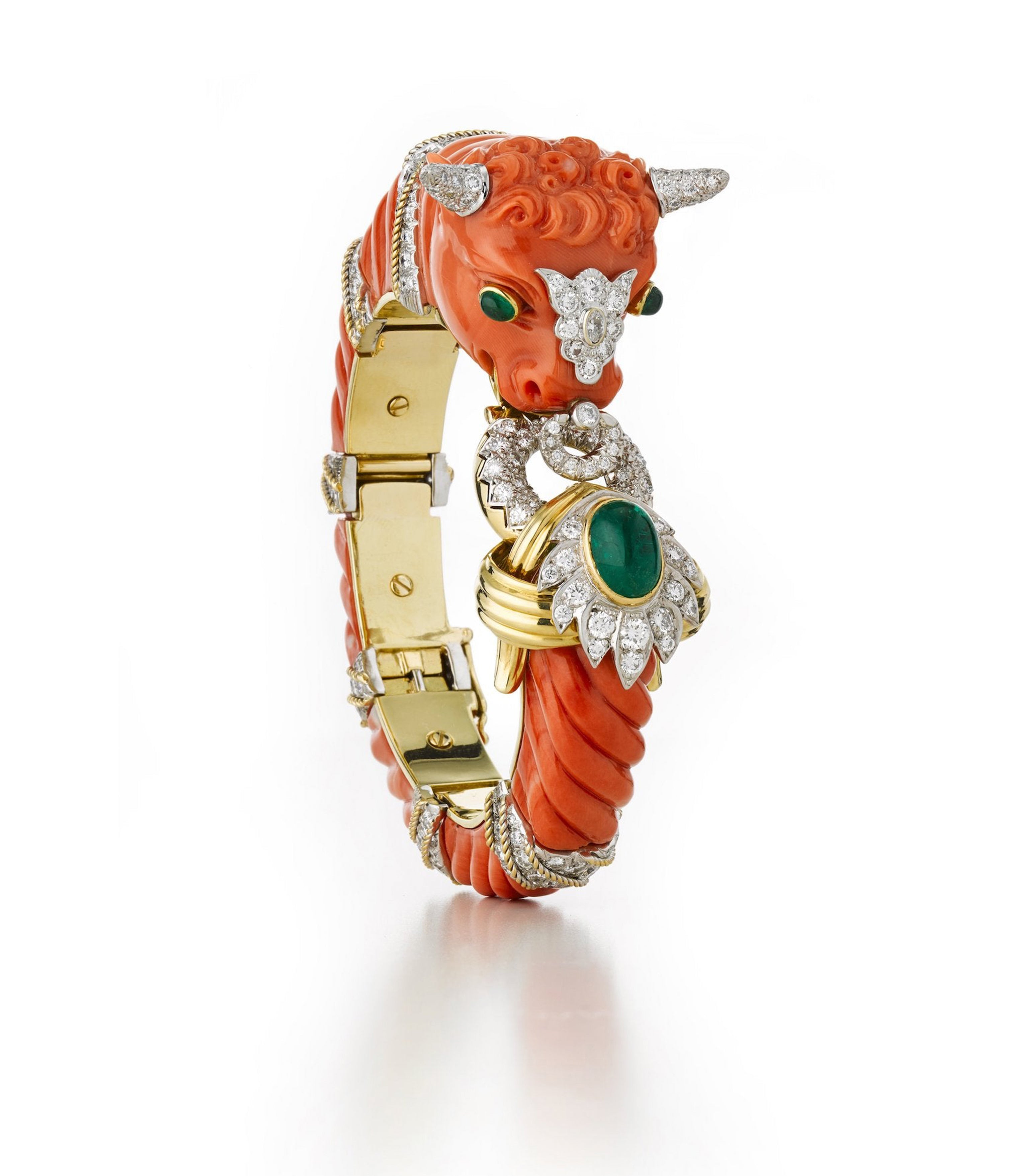 Coral Bull Bracelet | David Webb New York