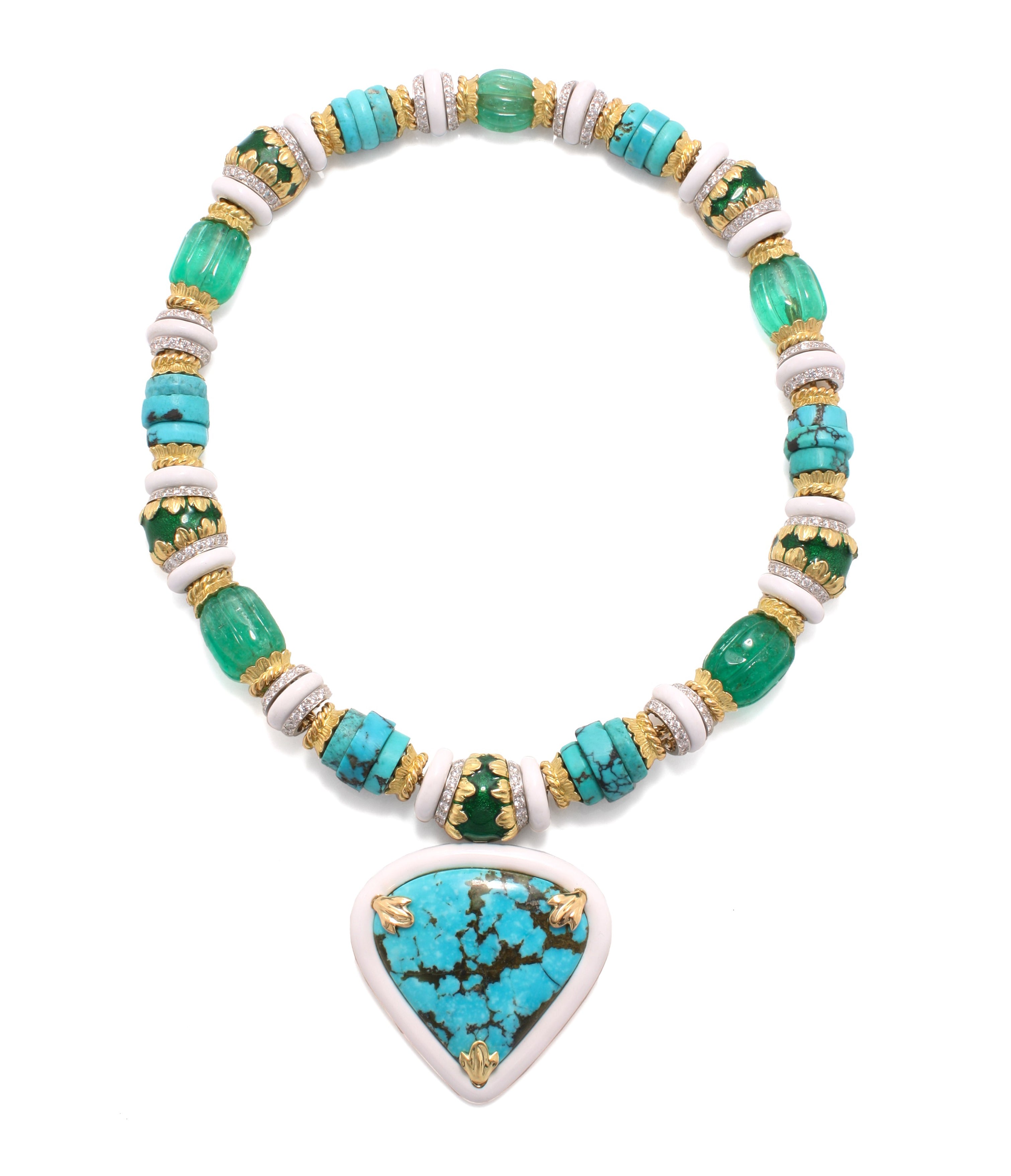 Turquoise Arrowhead Necklace | David Webb New York